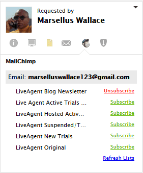 Mailchimp | LiveAgent