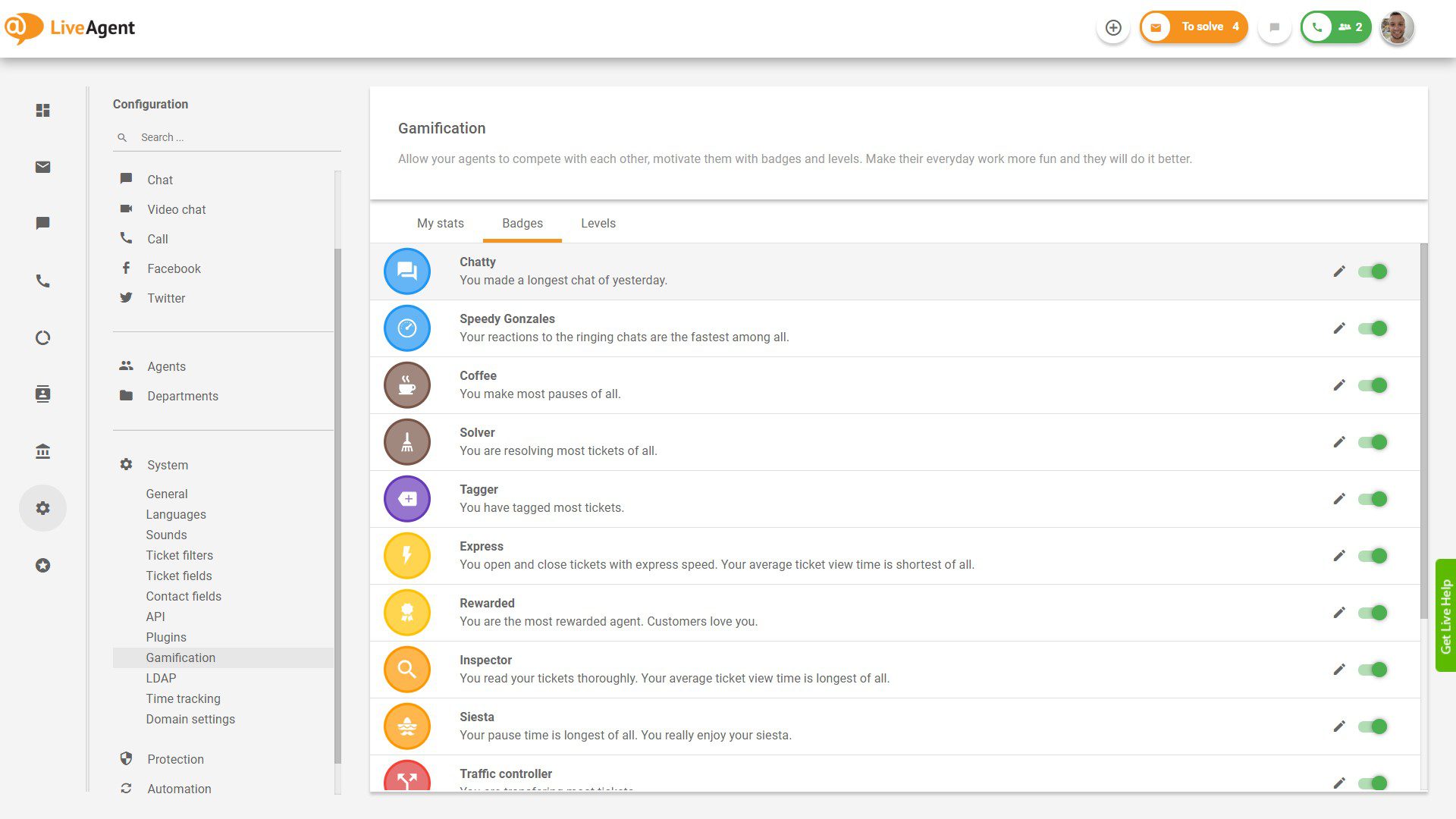 What are Rewards & Badges? (+Free Trial) | LiveAgent