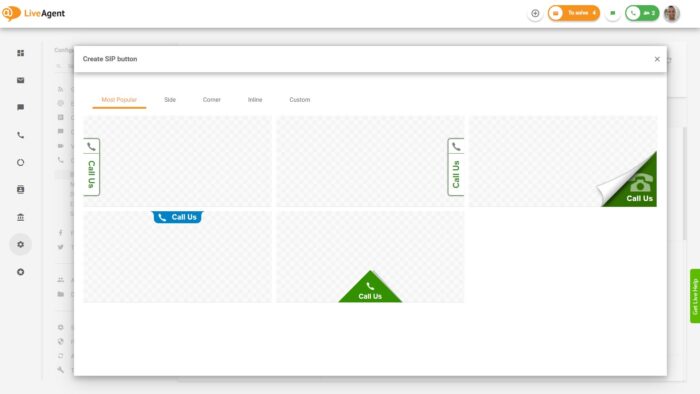 LiveAgent Call Buttons - Instant In-Browser Calls - LiveAgent