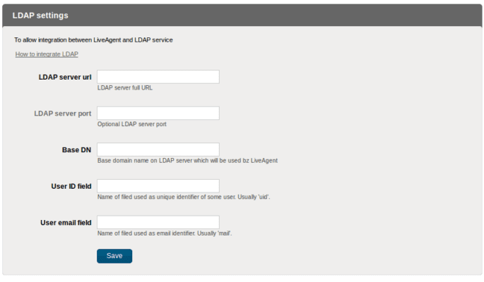 LDAP - LiveAgent