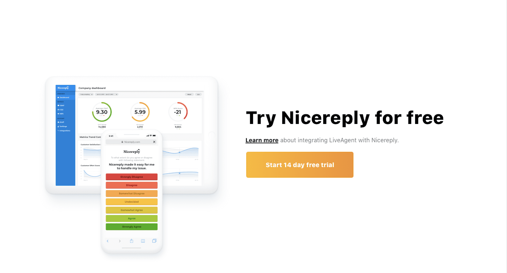 Nicereply | LiveAgent