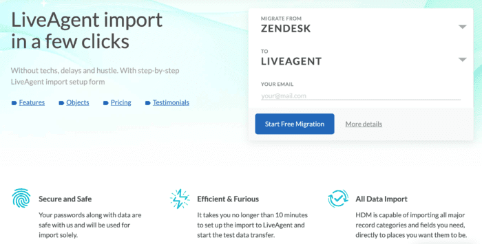 Help Desk Migration by Relokia - LiveAgent