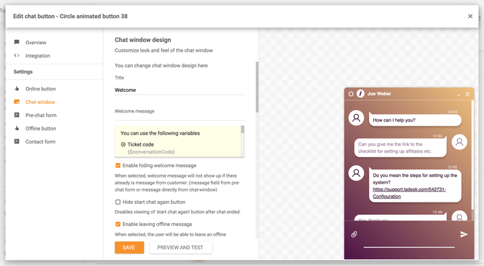 What is a Chat Window Docking? (+ Free Trial) | LiveAgent