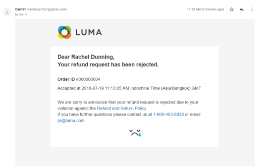 Refund request response email templates - LiveAgent