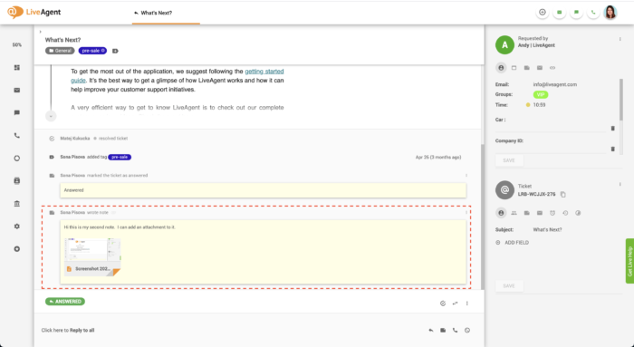 What are Help Desk Notes? (+Free Trial) | LiveAgent