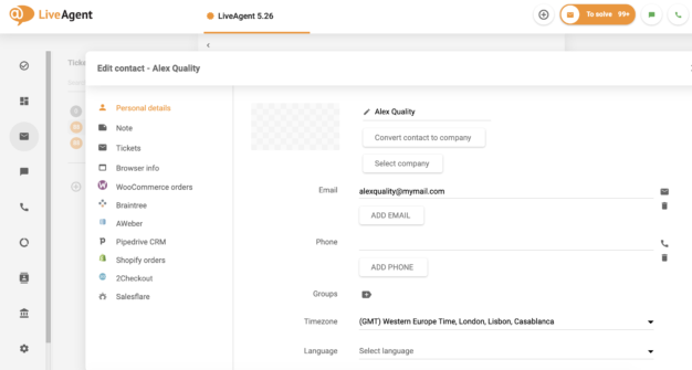 LiveAgent 5.26 - New features, improvements, and important fixes ...