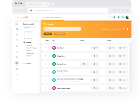 Knowledge Base software - LiveAgent