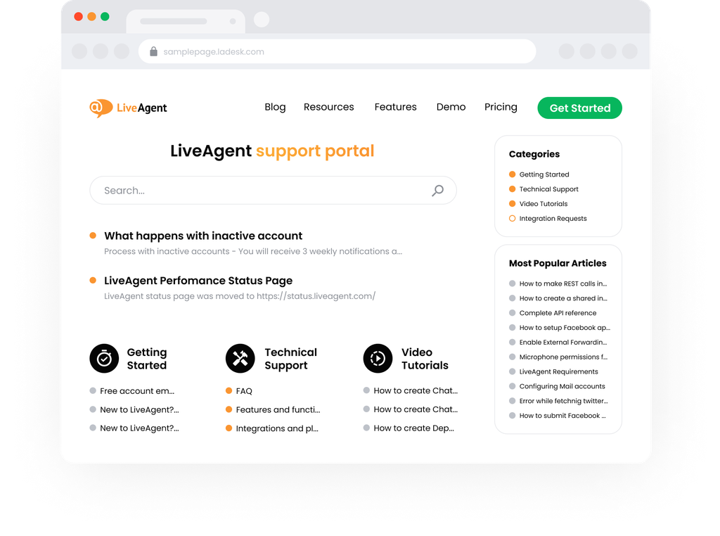 Knowledge Base software - LiveAgent