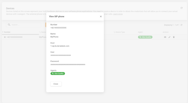 MicroSIP - LiveAgent