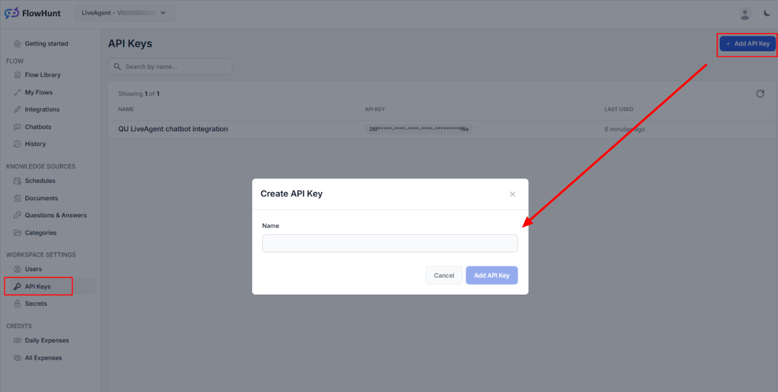 FlowHunt - LiveAgent