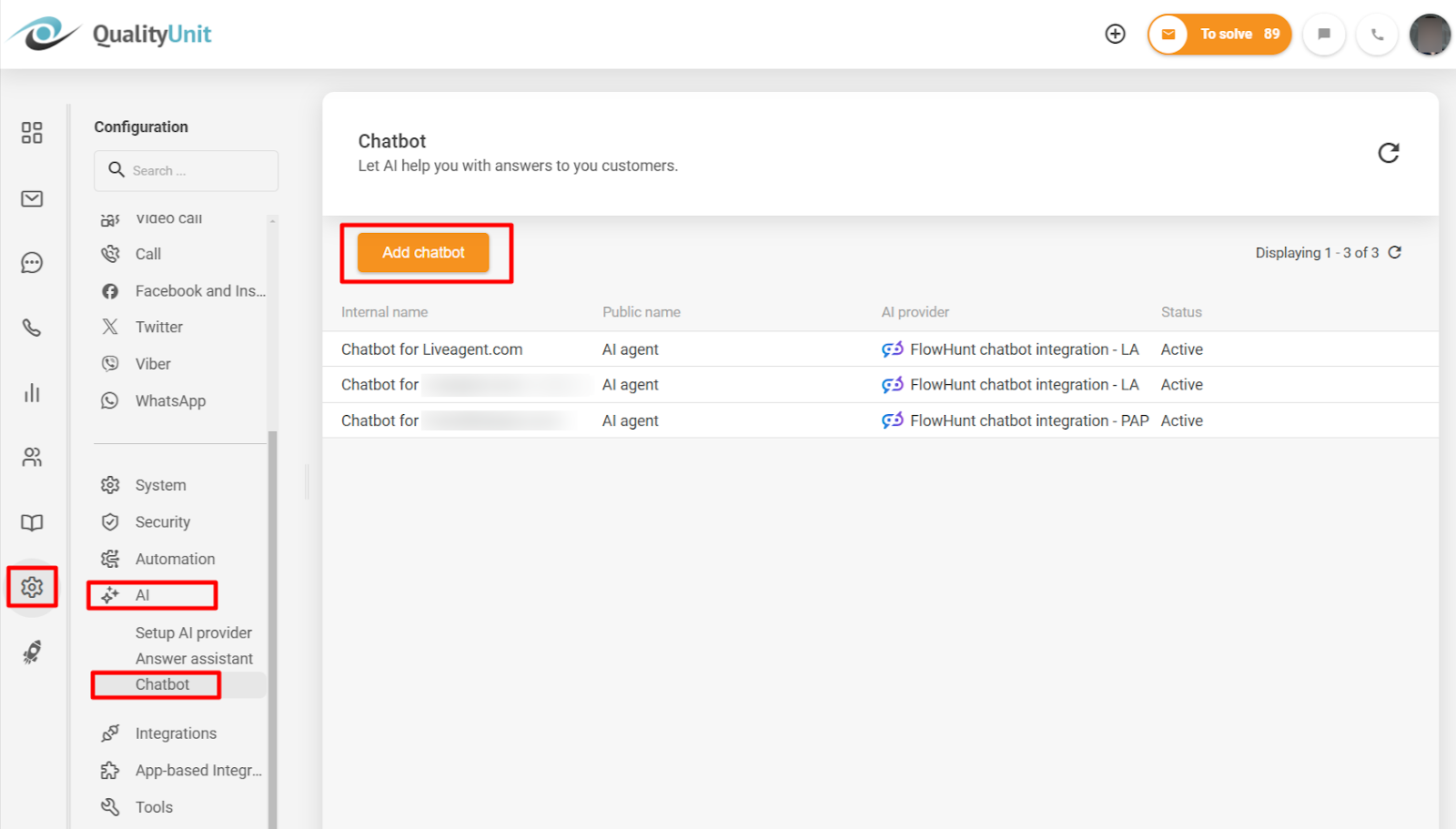 FlowHunt - LiveAgent