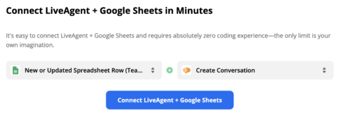 Google Sheets - LiveAgent