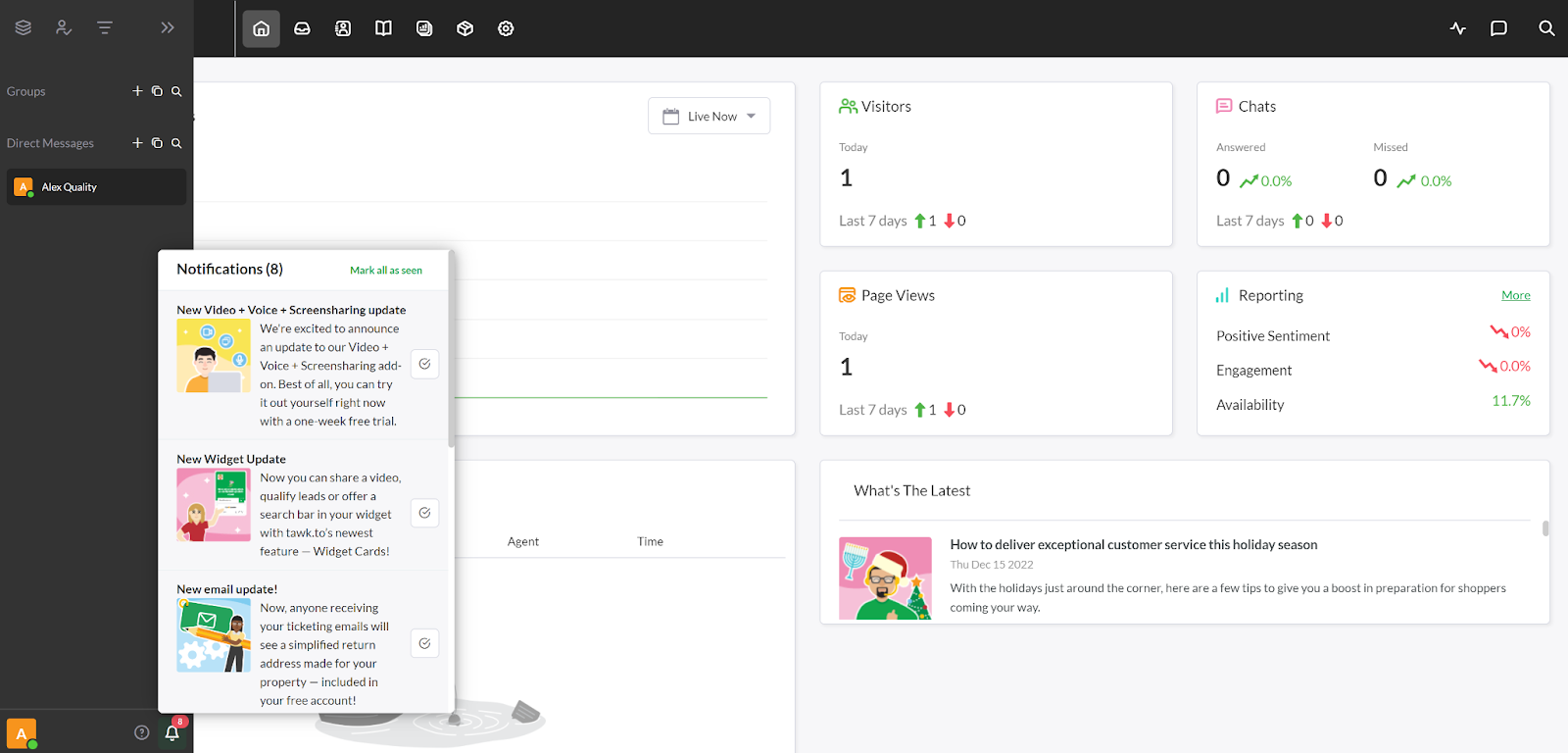 Tawk.to Live Chat Review: Features & Use