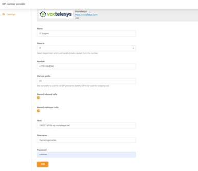 Voxtelesys - LiveAgent